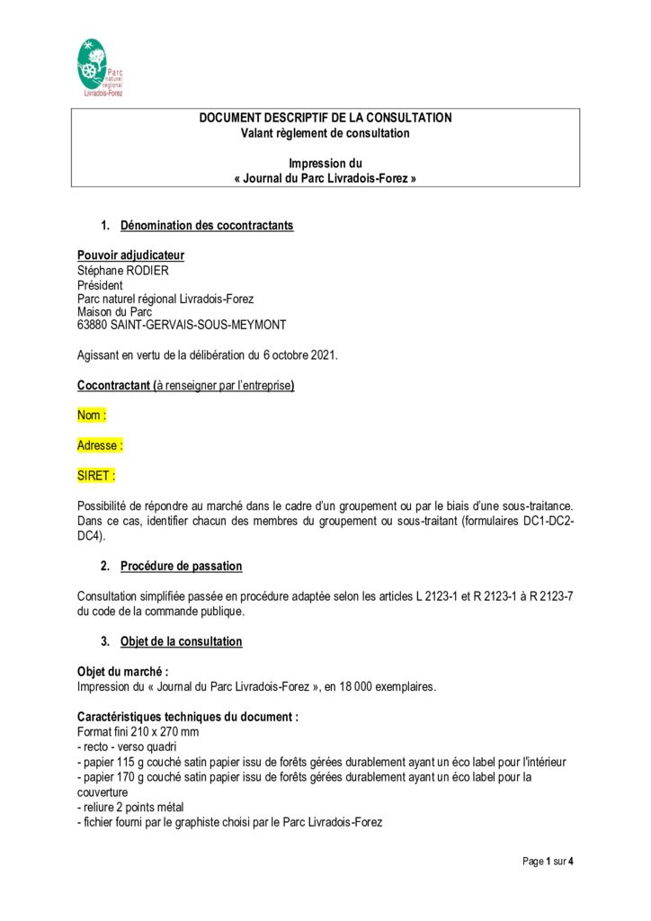 Impression du "Journal du Parc Livradois-Forez" - Parc naturel régional ...